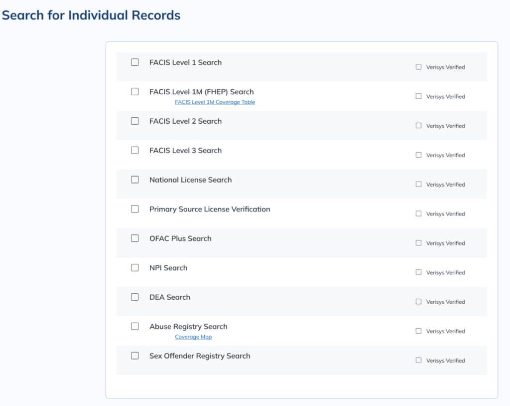 Announcment: Verisys Connect